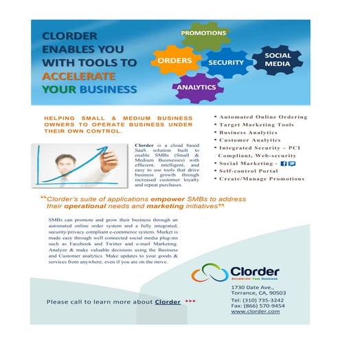Clorder marketing flyer | PDF