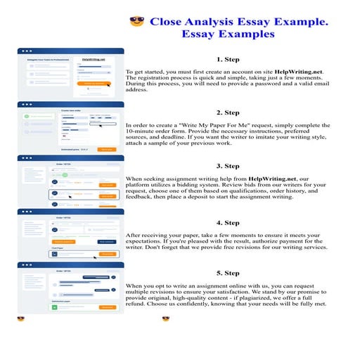 Close Analysis Essay Example. Essay Examples | PDF
