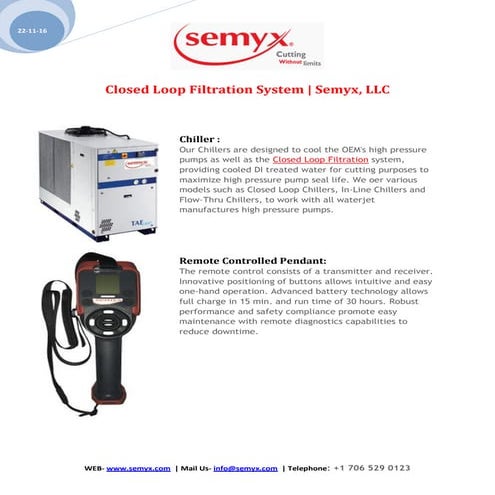 Closed Loop Filtration System | Semyx, LLC | PDF