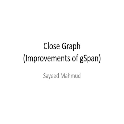 Close Graph | PPT