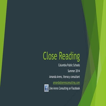 Close reading columbia | PPT