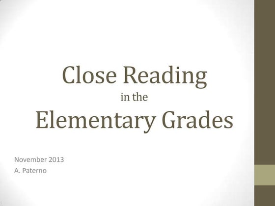 Close reading moves | PDF
