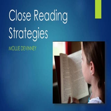 Close Reading Strategies | PPTX