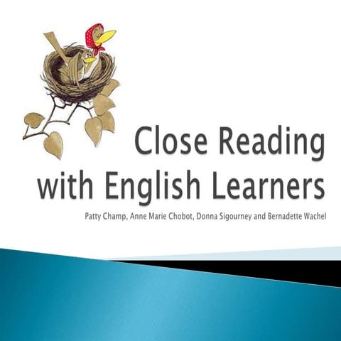 Close Reading with ELLs 2015 | PPT