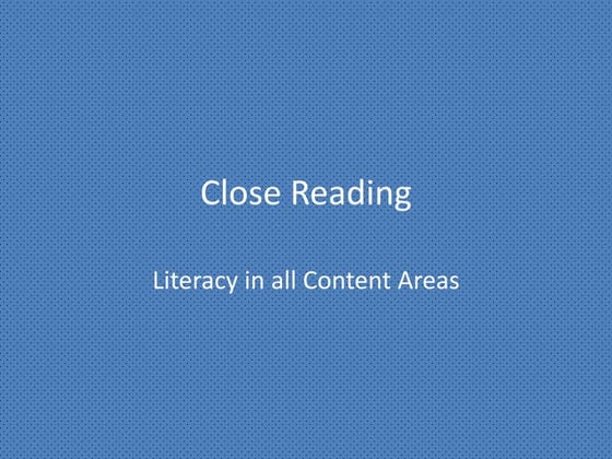 Close reading moves | PDF