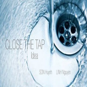 Close the tap | PDF