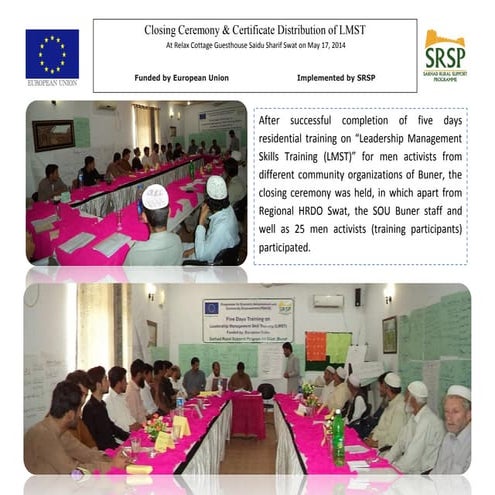 Closing Ceremony Of Leadership Management Skill training Buner. | PPT