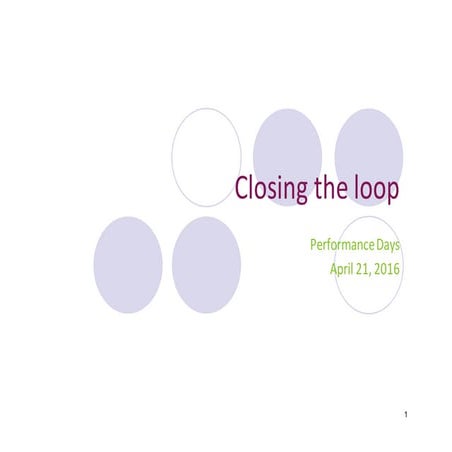 Closing The Loop | PDF