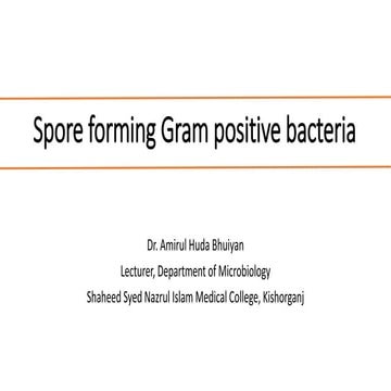 Spore-forming gram Positive bacteria | PPT