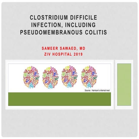 Clostridium difficile powerpoint presentation
