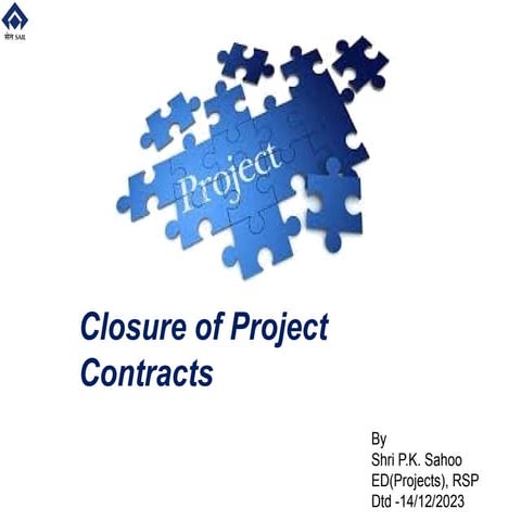 Closure of Contracts in a detailed presentation on how to close a ...