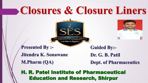Types of closure and closure liners | PPT