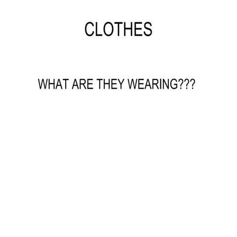 Clothes | PPT