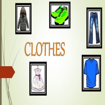 Clothes | PPTX