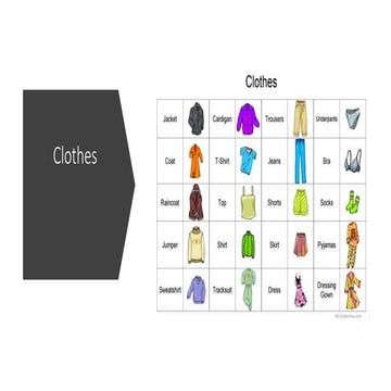 Clothes- power point.pptx- winter and summer clothes | PPTX