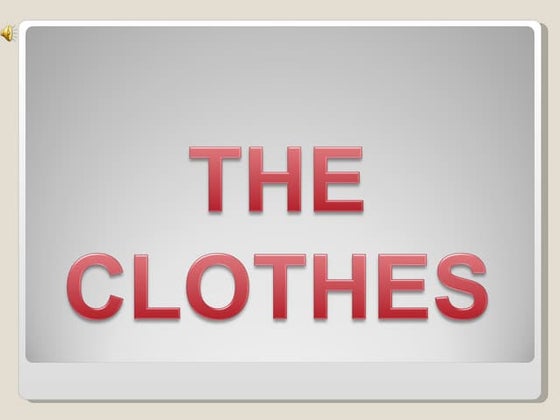 U2 pictures vocabulary clothes 2 | PPT