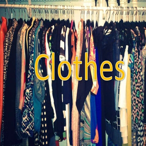 Clothes 3rd grade | PPTX