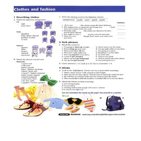 Clothes vocabulary | PDF