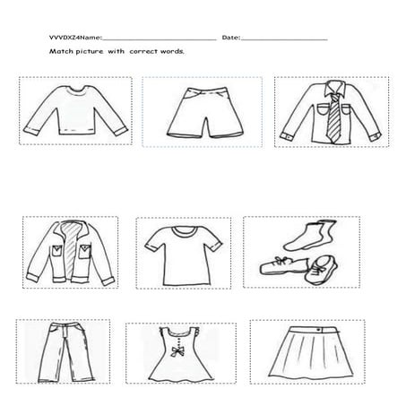 Clothes worksheet | DOCX