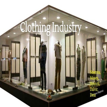 Clothing industry | PPTX