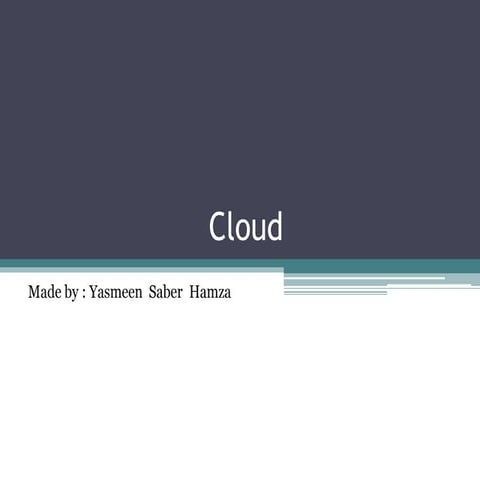 Cloud | PPT