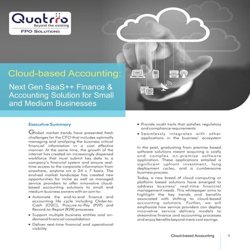 Cloud based accounting | PDF