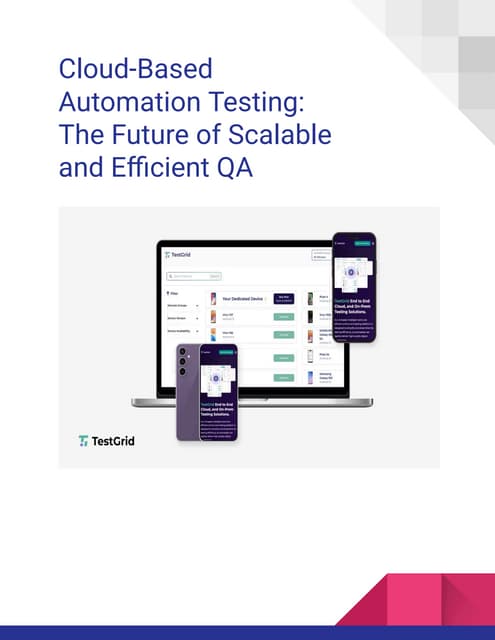 Cloud Based Automation Testing The Future Of Scalable And Efficient Qa 6305