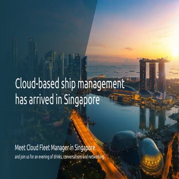 Cloud-based ship management has arrived in Singapore | PDF