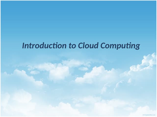 Cloud Computing Presentation Computer Science Pptx Cloud Computing