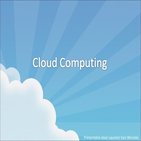 Cloud Computing (Dutch presentation) | PPT
