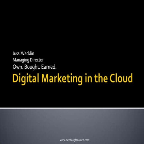 Introduction to Cloud marketing | PPTX