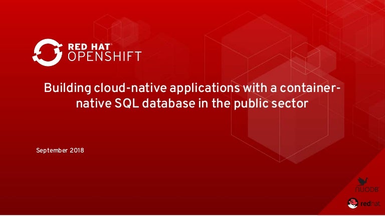 Building Cloud-Native Applications with a Container-Native SQL Databa…