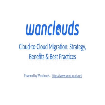 Cloud To Cloud Migration Presentation Pptx