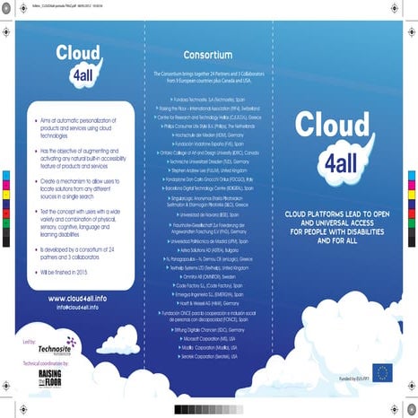 Cloud4all leaflet | PDF