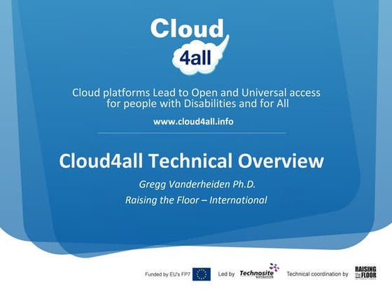 Cloud4all leaflet | PPT