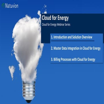 SAP Cloud for Energy Webinar Series Part 1 | PDF