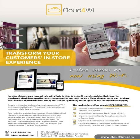 Cloud4Wi Retail Edition | PDF
