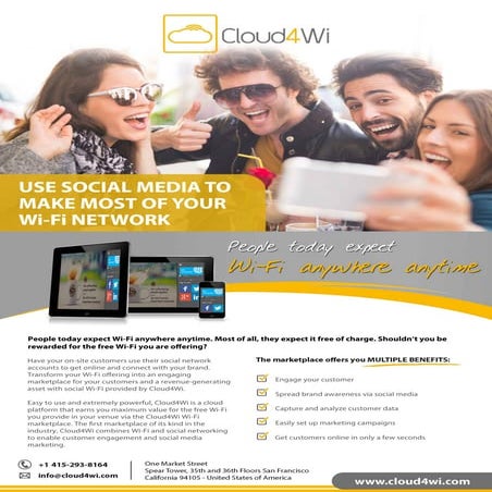 Cloud4Wi Social Wi-Fi Edition | PDF