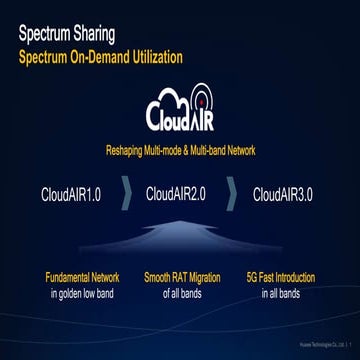 CloudAir, Dynamic Spectrum Sharing | PPTX
