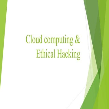 Cloud And Ethical Hacking Introduction Pdf Ppt