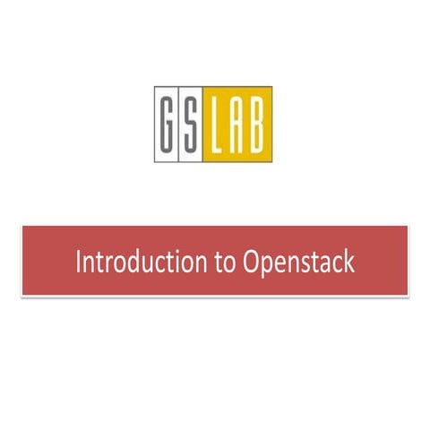 Openstack101 - Introduction to OpenStack | PPTX