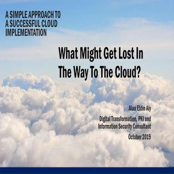 A simple approach to a successful cloud implementation | PPT