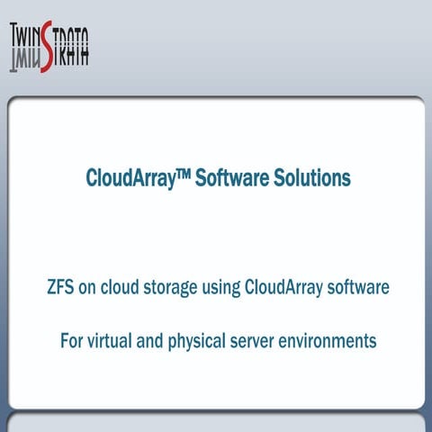 Enable ZFS to store and archive data off-site with fast restore using ...