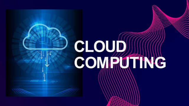 Cloud computing and artificial intelligence | PPTX