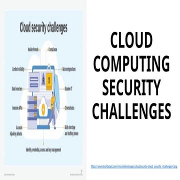 CLOUD CHALLENGES challenges we face during cloud | PPTX