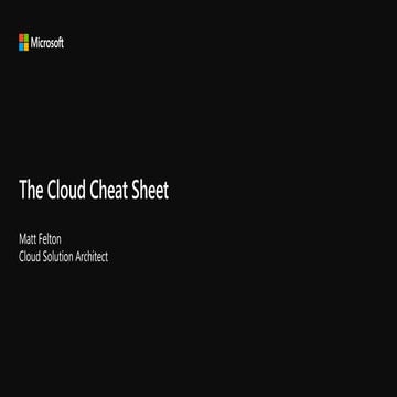 Cloud Cheat Sheet Pptx