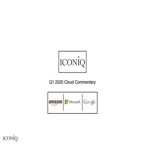 ICONIQ Growth Q1 2020 Cloud Commentary Report | PDF