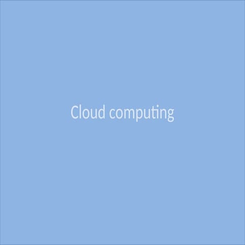 Cloud computing-1.ppt presentation preview | PPT