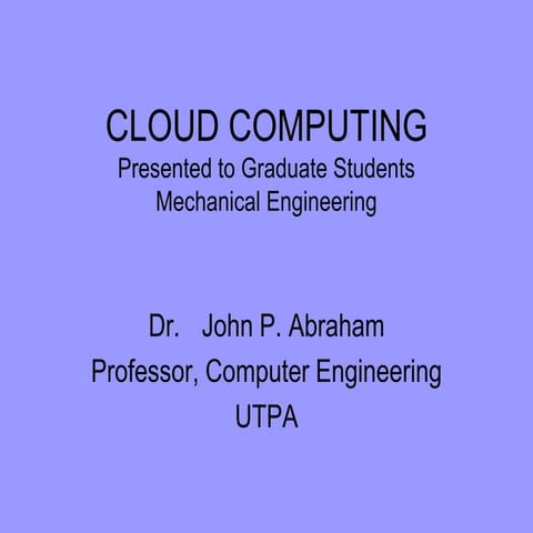 Cloud computing | PPTX