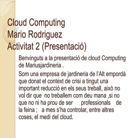 Cloud computing | PPTX